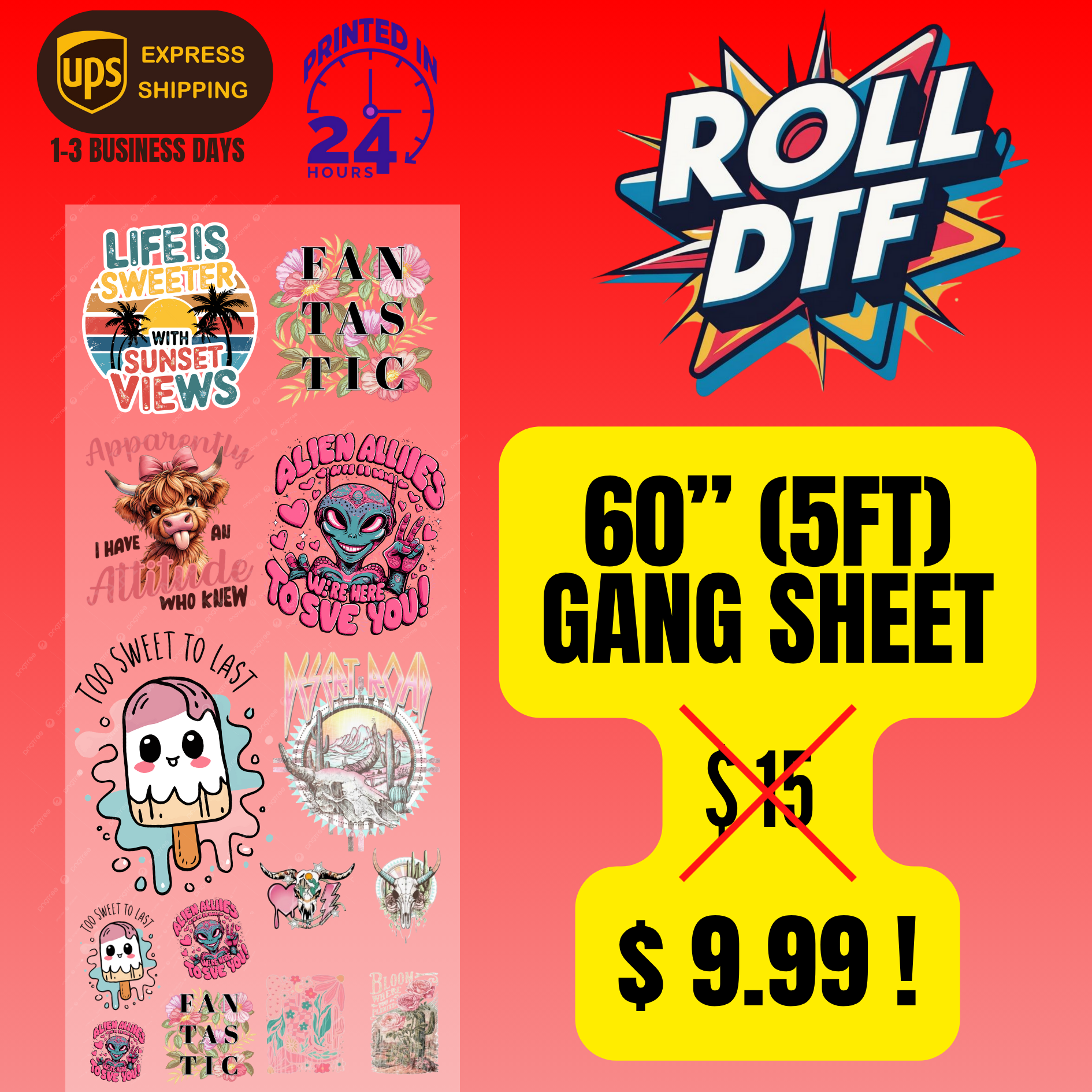 Roll DTF – Premium DTF Transfers & Custom Print Rolls